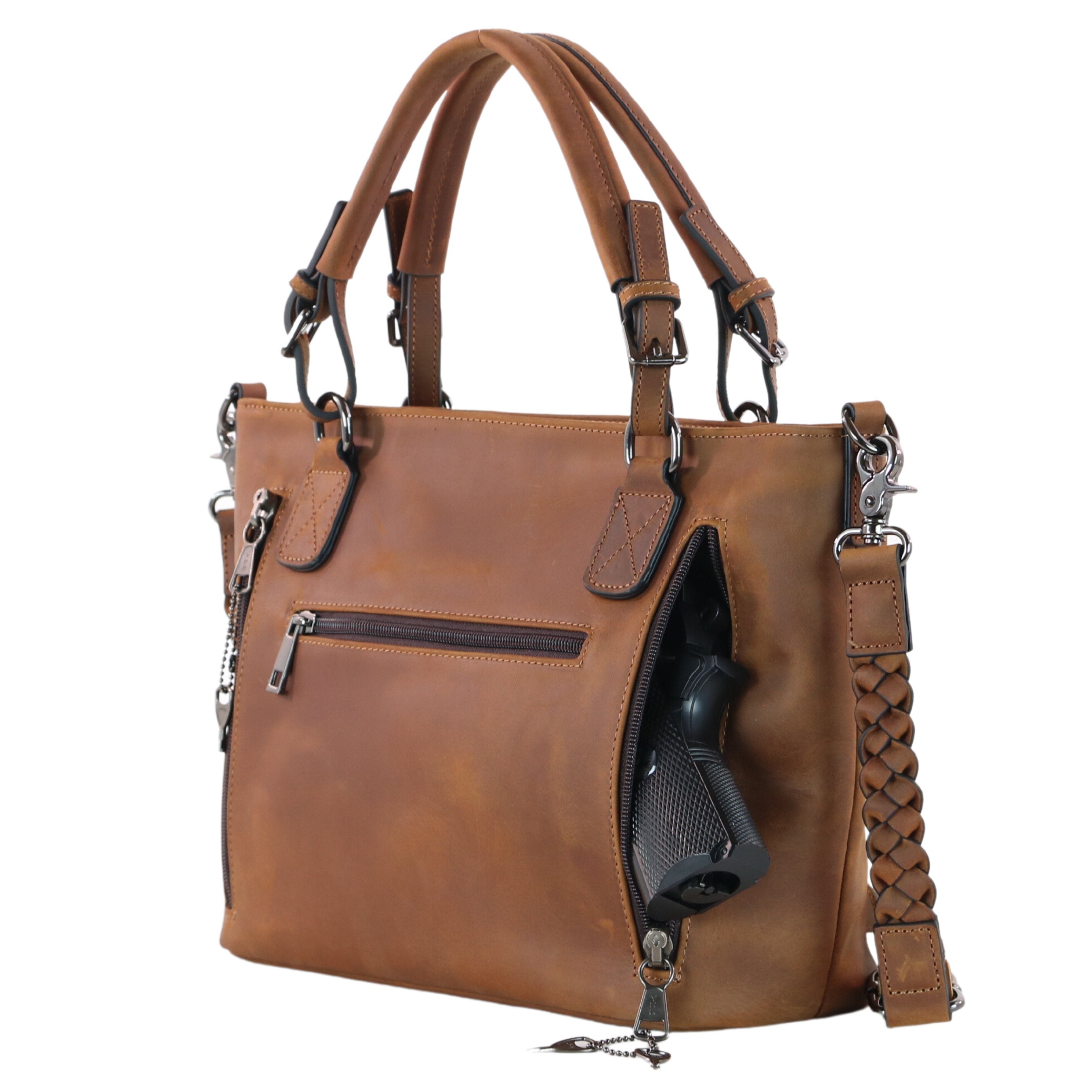 Bailey Satchel | Women's Gun Purse | Gun Goddess - GunGoddess.com