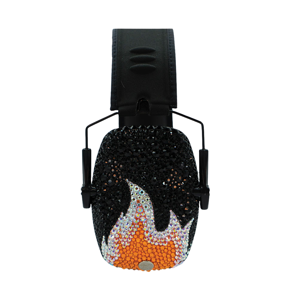 Custom Crystal Earmuffs | Crystal | Gun Goddess - GunGoddess.com