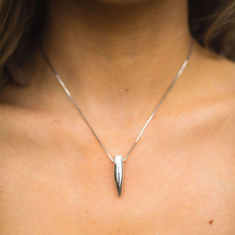Silver Bullet Necklace | Gun Jewelry | Gun Goddess - GunGoddess.com
