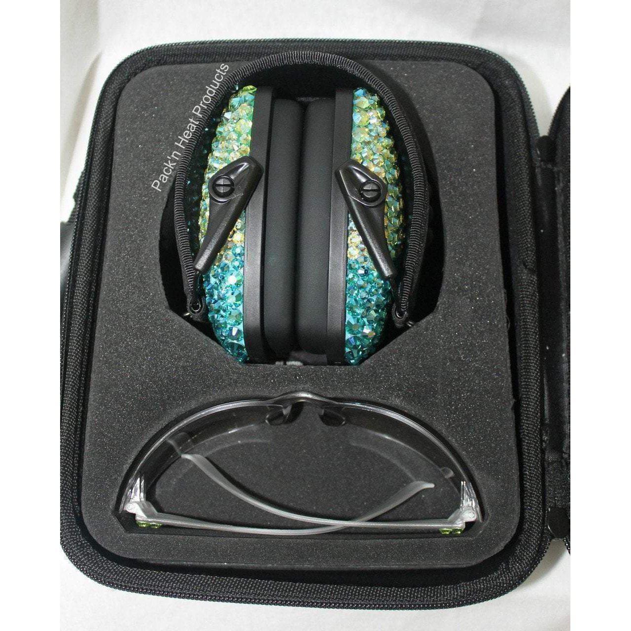Shop Women's Earmuffs and Glasses | Crystal | Gun Goddess - GunGoddess.com