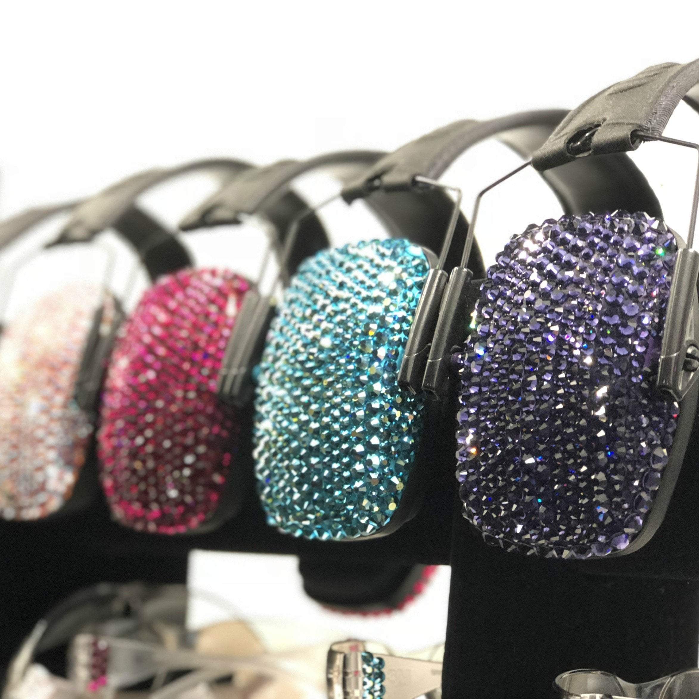 Shop Women's Earmuffs and Glasses | Crystal | Gun Goddess - GunGoddess.com