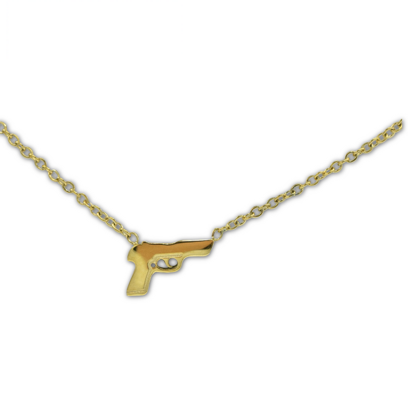 Polished Gun Necklace | Women's Gun Jewelry | Gun Goddess - GunGoddess.com